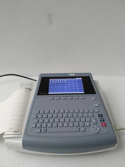 GE MAC 1600 12 kanal EKG Schreiber ECG scribe (30962) EUR 296,00 ...