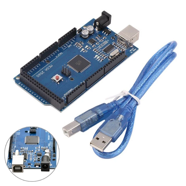 ARDUINO MEGA 2560 R3 ATMega2560-16AU CH340G Compatible Board with USB Cable £16.99 - PicClick UK