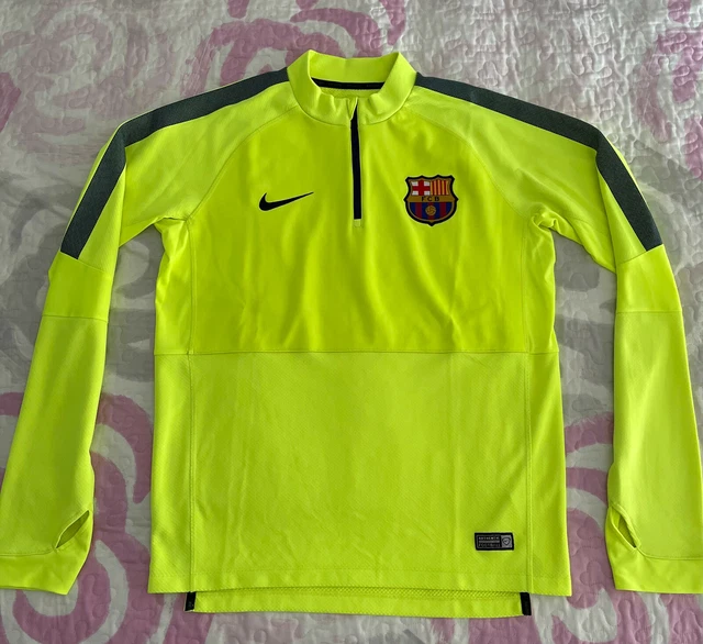 SWEATSHIRT CHAMPIONS YELLOW Fc Barcelona Version Player Issue Messi ...
