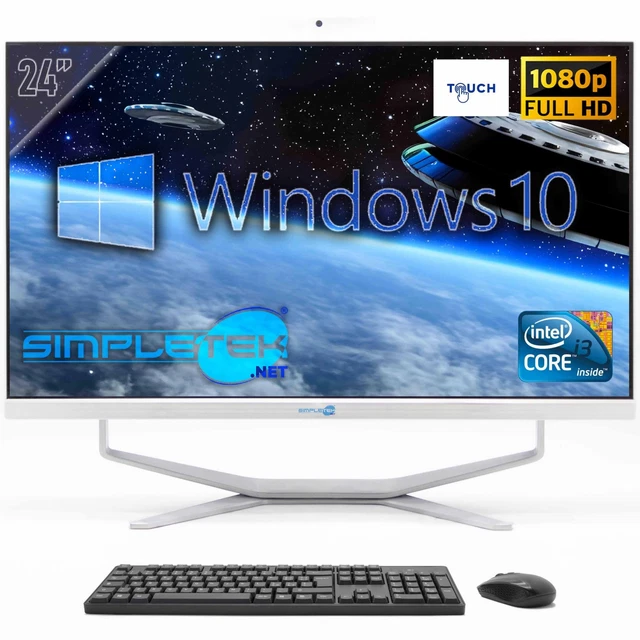 ALL IN ONE AIO 24” TOUCHSCREEN WINDOWS 10 CORE i3 8GB 240GB FISSO WEBCAM 2K- EUR 769,99 ...