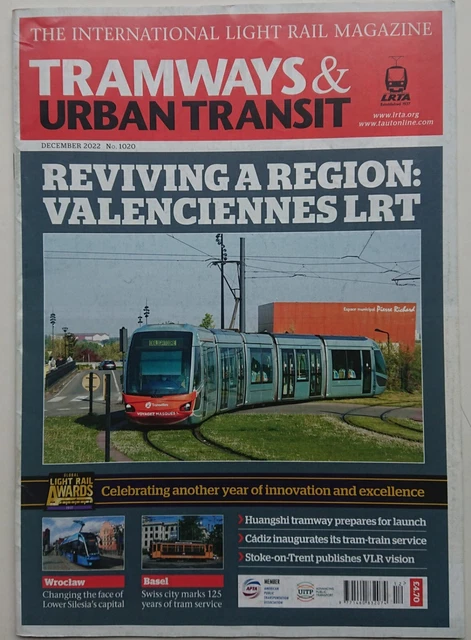 TRAMWAYS & URBAN Transit magazine issue 1020 December 2022 EUR 6,92 ...