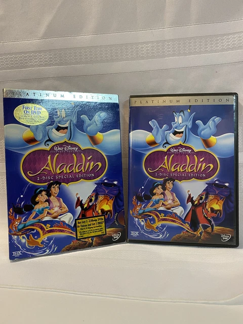 DISNEY DVD ALADDIN 2-Disc Special + Platinum Edition With Sleeve Very ...