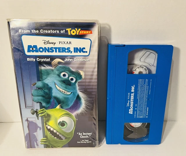 DISNEY PIXAR &MONSTERS, Inc." (2002, VHS) Blue Tape Inner Graphics $10. ...