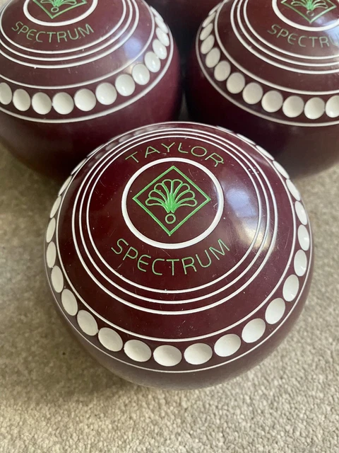 THOMAS TAYLOR SPECTRUM Size 1 Maroon Lawn Bowls x 4 £158.00 - PicClick UK