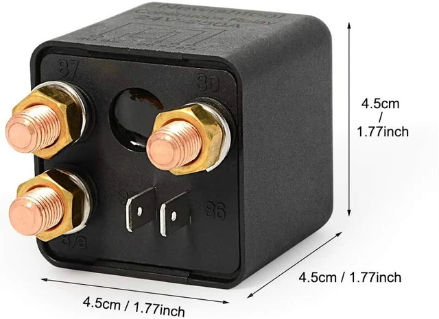250A CONTINUOUS RELAY 5Pin SPDT Car Relays 12V ON/OFF Dual Control ...