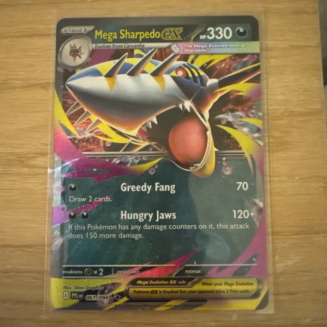 POKÉMON MEGA SHARPEDO Ex 61/9 4 Phantasmal Flames Near Mint $6.72 ...