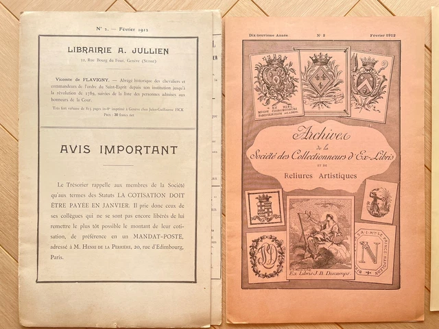 ANCIENNE REVUE ARCHIVES de la Société des collectionneurs d'Ex-Libris n ...