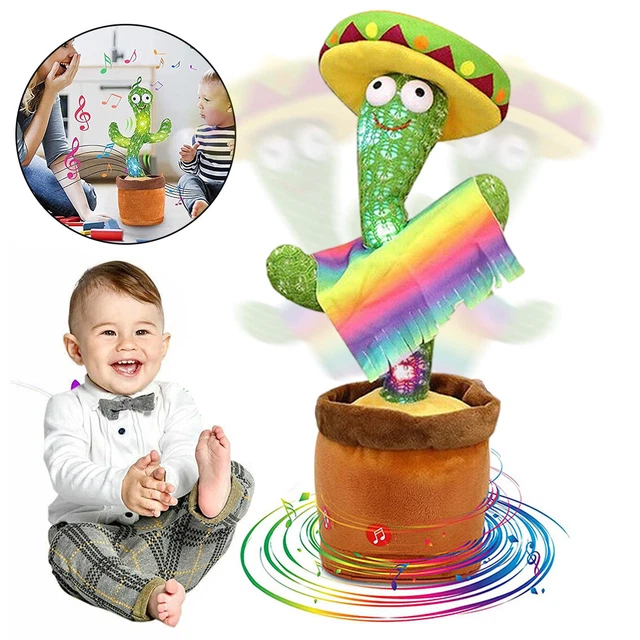 DANCING TALKING CACTUS Mimicking Toy Singing Sunny Cactus Toy 120 Songs ...