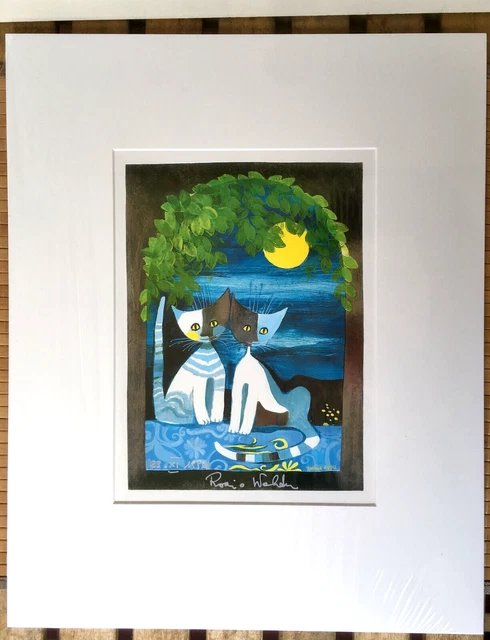 ORIGINAL SIGNIERT ROSINA Wachtmeister Kunstdruck im Passepartout 40x50 #10 EUR 80,00 - PicClick DE