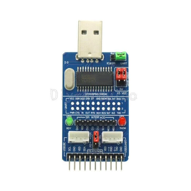 MULTIPROTOKOLL-USB-I2C-IIC-SPI-UART-TTL-KONVERTERMODUL FÜR STC ISP Serial EUR 8,74 - PicClick DE
