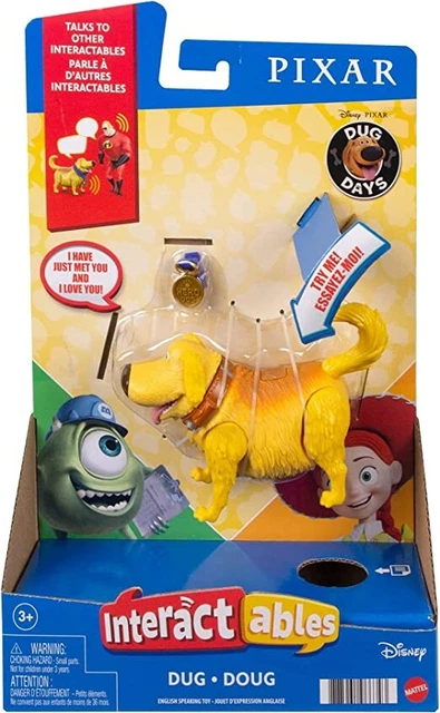 DISNEY PIXAR INTERACTABLES Doug Talking Action Figure Up Dug Days ...