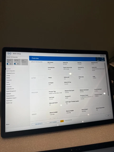 DELL LATITUDE 7350 Detachable Tablet | Ultra 5 134U | 16GB | 256GB ...