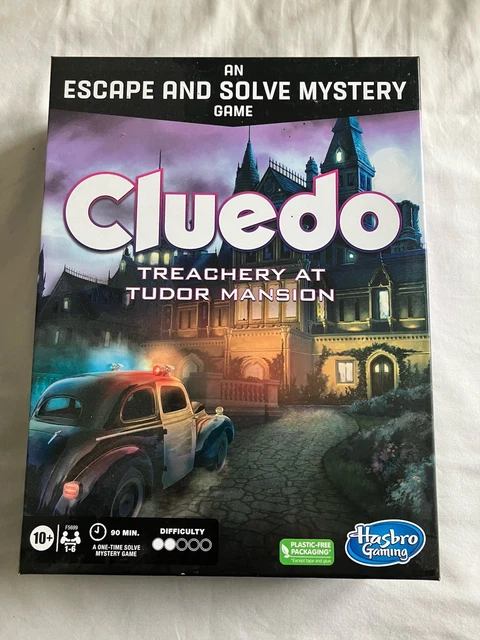 CLUEDO BOARD GAME Treachery at TUDOR Mansion Escape & Solve Hasbro ...