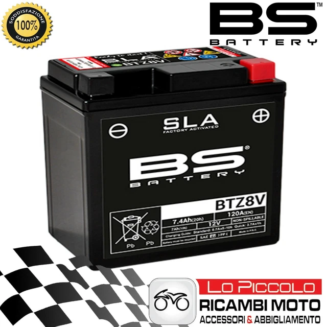 BATTERIA BS-BATTERY BTZ8V = Ytz8V Yamaha Ypr X Max Abs 400 2018-2020 ...