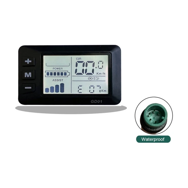 HIGH QUALITY LCD Display 5 Pin E-Bike Display Black GD01 Muiti ...