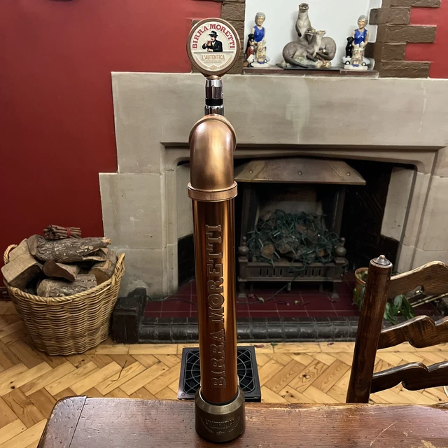 BIRRA MORETTI ROSE Gold Beer Font Pump Tap Man Cave Home Bar / Beer ...