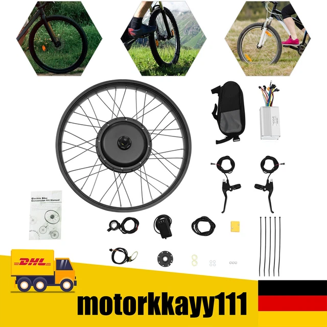 26 ZOLL E-BIKE Motor 48V 1000Watt Vorderrad Kit Fat-Bike Fatbike Umbausatz EUR 220,19 - PicClick DE