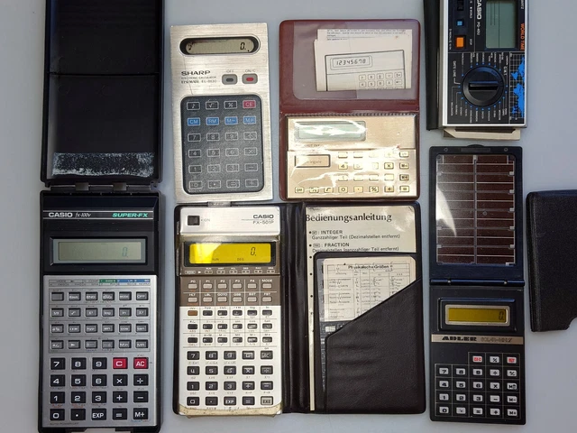 CASIO FX-501P / Casio FX-100V / Adler Solar Mini L / Sharp EL-8130 ...
