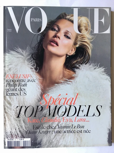 VOGUE PARIS FRENCH Fashion Magazine Kate Moss Claudia Schiffer Yasmin ...