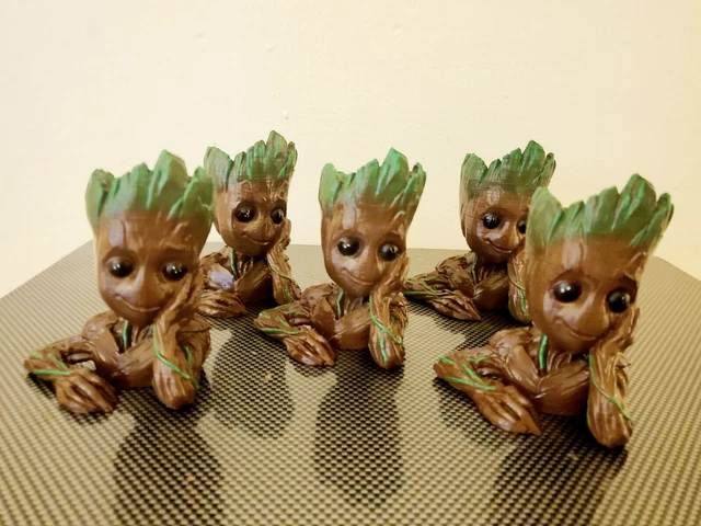 3D PRINTED BABY Groot Planter tree Flower Pot . 5 pieces. $26.99 - PicClick