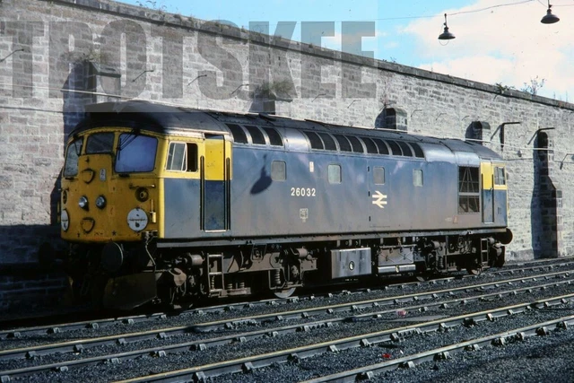 35MM SLIDE BR British Railways Diesel Loco Class 26 26032 Perth 1980 ...