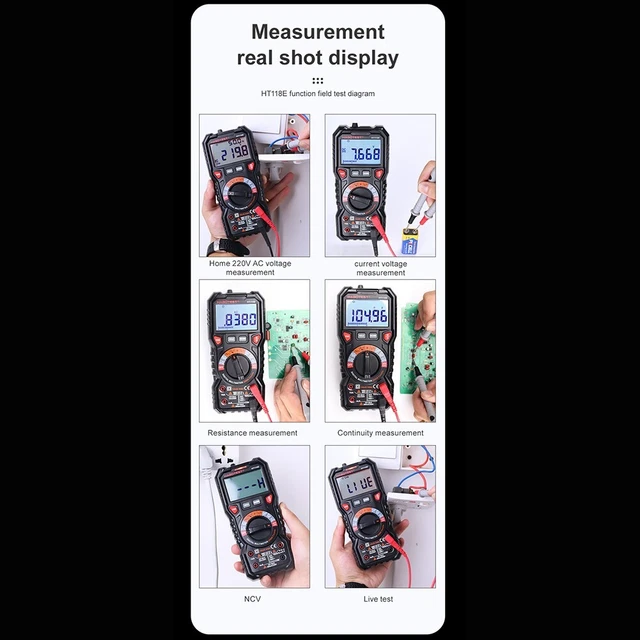 Termocoppia Tipo K Ht118e Illuminazione Torcia Led Multifunzione 5 Pz Set Eur 30 93 Picclick It