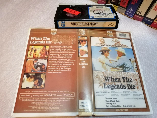 WHEN LEGENDS DIE (1972) - RARE Australian 1983 FOX Betamax 1st Issue ...