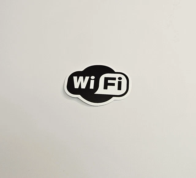 WI-FI SYMBOL LOGO Sticker Waterproof Decal For Laptop / Skateboard WiFi ...