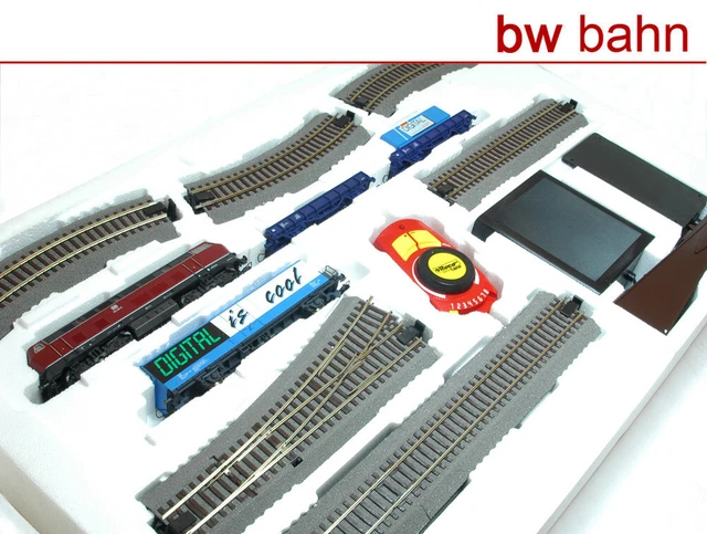 ROCO H0 41101 Großes Güterwagen-Startset Diesellok V 215 DB, digital ...