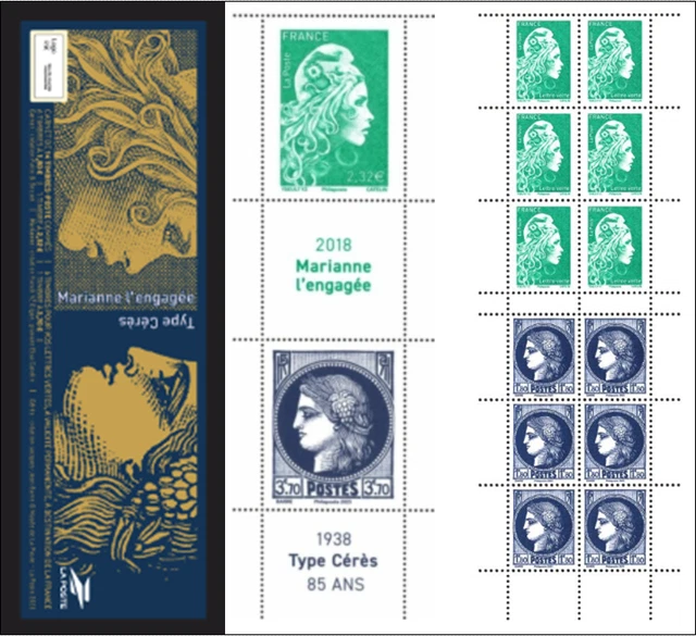 ; FRANCE 2023 Carnet mixte gommé Marianne l'engagée - type Cérès 2023. EUR 32,00 - PicClick FR
