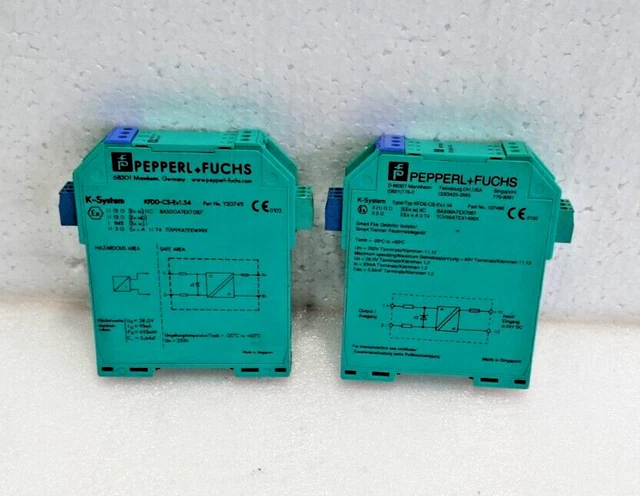 PEPPERL+FUCHS KFDO-CS-EX1.54 SMART Fire Detector Isolator Lot Of 2 £241 ...
