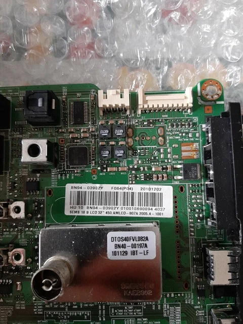 SAMSUNG TV 32&& MAIN BOARD MOTHERBOARD Bn94-039982y le32c450 e1w £61.57 ...