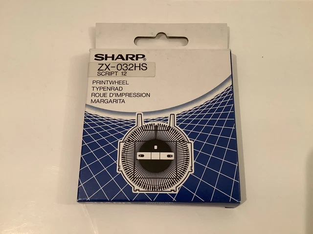 SHARP TYPEWRITER PRINTWHEEL Zx-032Hs Script 12 $24.49 - PicClick CA