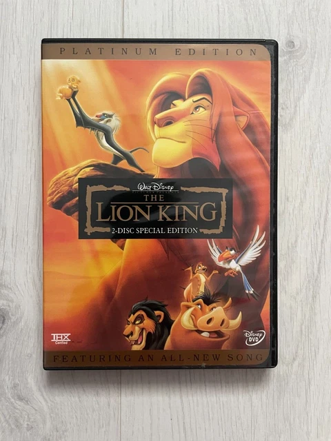THE LION KING DVD - Walt Disney 32nd Animated Classic - 2 Disc Special ...