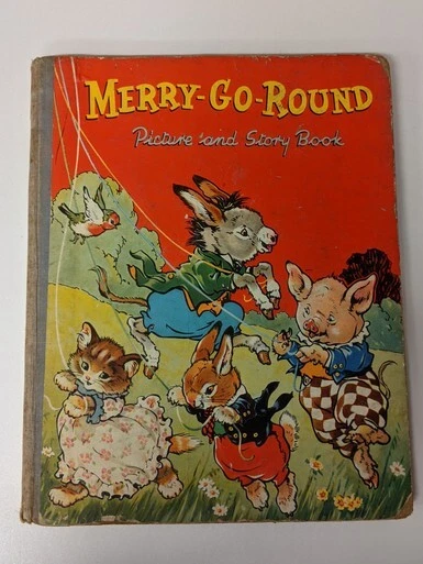 MERRY-GO-ROUND PICTURE AND Story Book, 1949, Juvenile Productions $26. ...