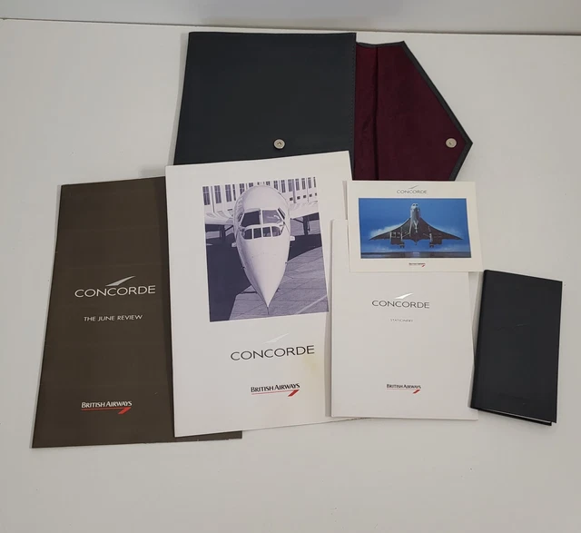 CONCORDE BRITISH AIRWAYS In Flight Document Folder Contents Also ...