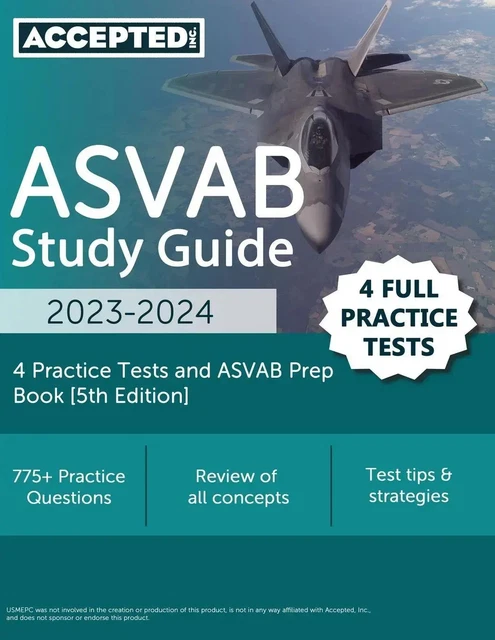 ASVAB STUDY GUIDE 2023-2024 | 4 Practice Tests and ASVAB Prep Book [5th ...