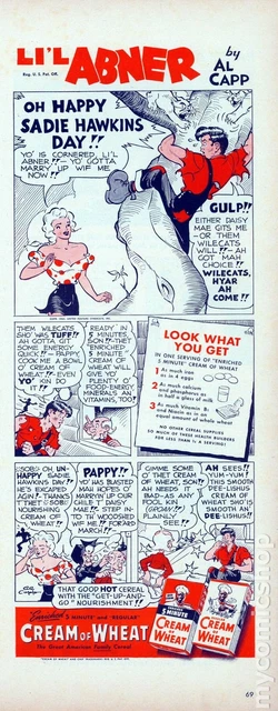 LIL ABNER CRÈME De Blé Publicité Oh Heureuse Triste #0 FN 6.0 44 Image ...