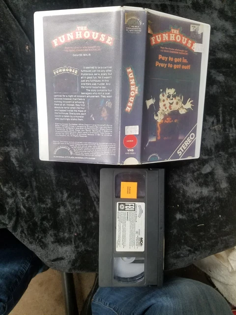 1982 THE FUNHOUSE VHS bande MCA ancien étui à clapet de location EUR 55 ...