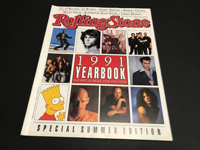 1991 YEARBOOK MILES Davis Jimmy Barnes Rolling Stone Aussie Magazine ...