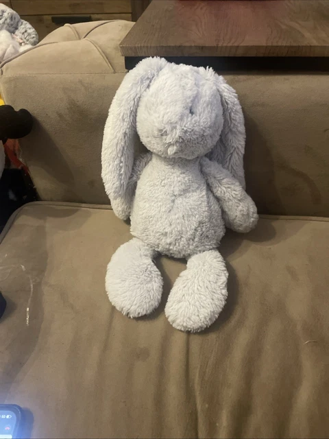 M&S BUNNY RABBIT Soft Toy Grey Floppy Ears Super Soft 13” £9.00 ...