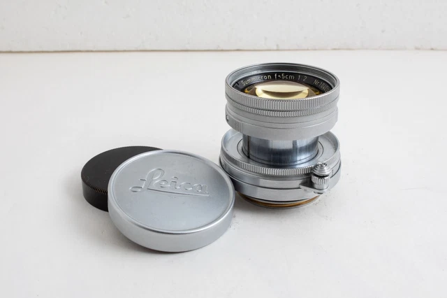 LEICA SUMMICRON 5CM 50mm f/2.0 Collapsible YELLOW prime lens SOOIC m39 l39 LTM EUR 690,00 ...