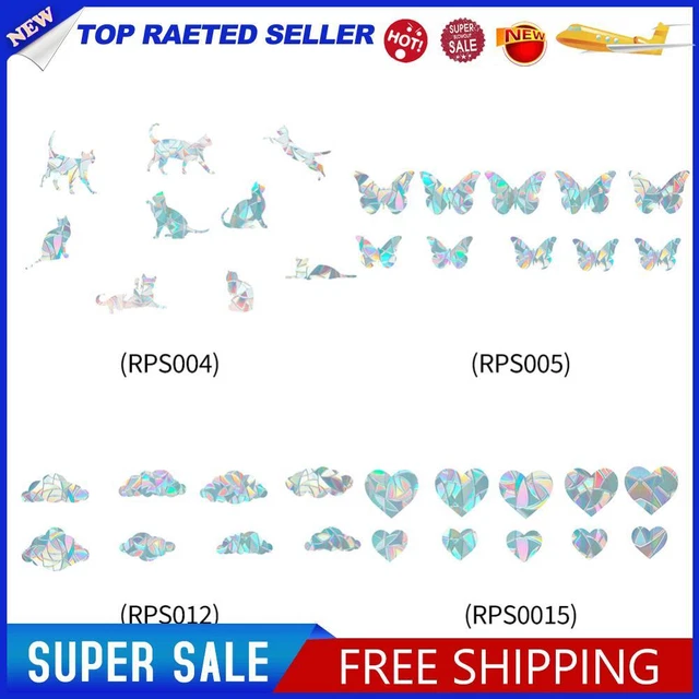 REFRACTION RAINBOW EFFECT Prisms Window Stickers PVC Decals Paste Wall ...