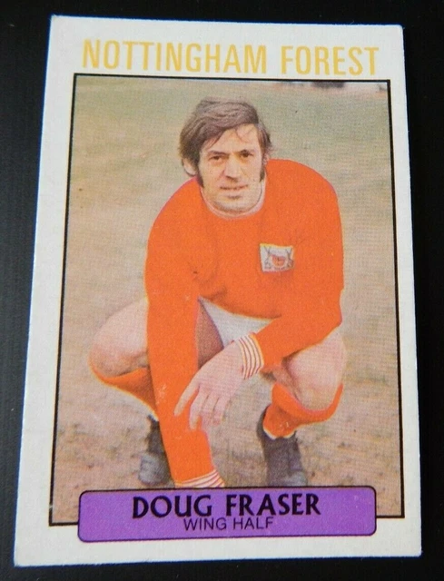 A&BC FOOTBALLER GUM Card Doug Fraser Nottingham Forest 246 Do You Know ...