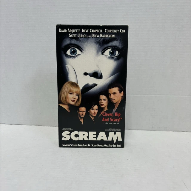SCREAM VHS 1996 Wes Craven Drew Barrymore Courteney Cox David Arquette ...