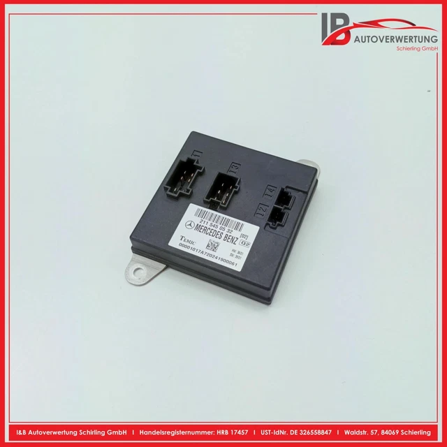 MERCEDES-BENZ E-CLASS W211 E270 CDI Control Unit Signal Detection ...