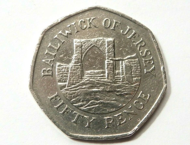 RARE BAILIWICK OF Jersey, Grosnez Castle, 1997 50p Coin £3.25 - PicClick UK