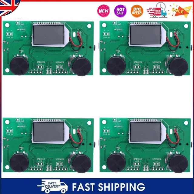 DIGITAL FM RECEIVER Module 50Hz-18KHz Stereo Radio Receiver Module DIY ...