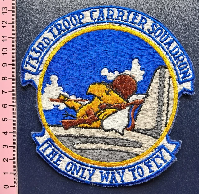 OLD LARGE USAF 733rd Troop Carrier Squadron TCS Patch Airlift £24.99 ...