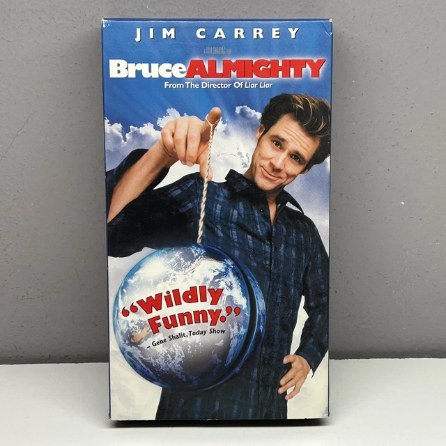 BRUCE ALMIGHTY VHS 2003 Video Tape Jim Carrey Steve Carell Jennifer ...